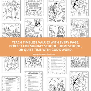 Book of Ruth Sunday School Lesson | Printable Activities | Homeschool ...