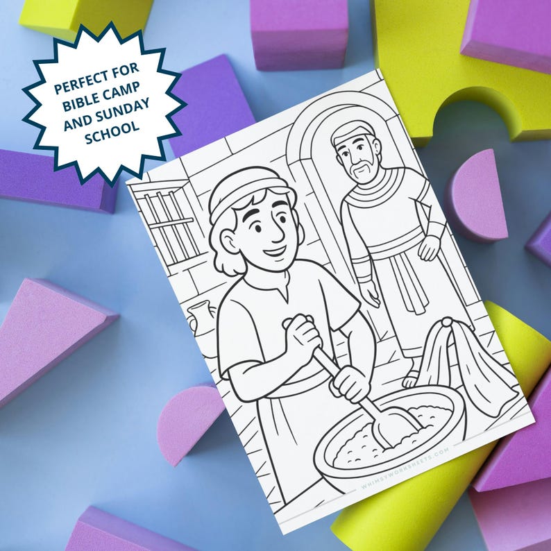 Joseph Bible Story Printable | Fun Kids Activity | Sunday School Craft ...