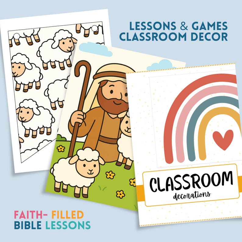 The Lord is My Shepherd Bible Lesson | Psalm 23 Activity Pack for Kids ...