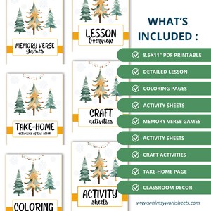 Luke 1:26–38 Christmas Bible Lesson for Kids | 50-page Advent Printable ...