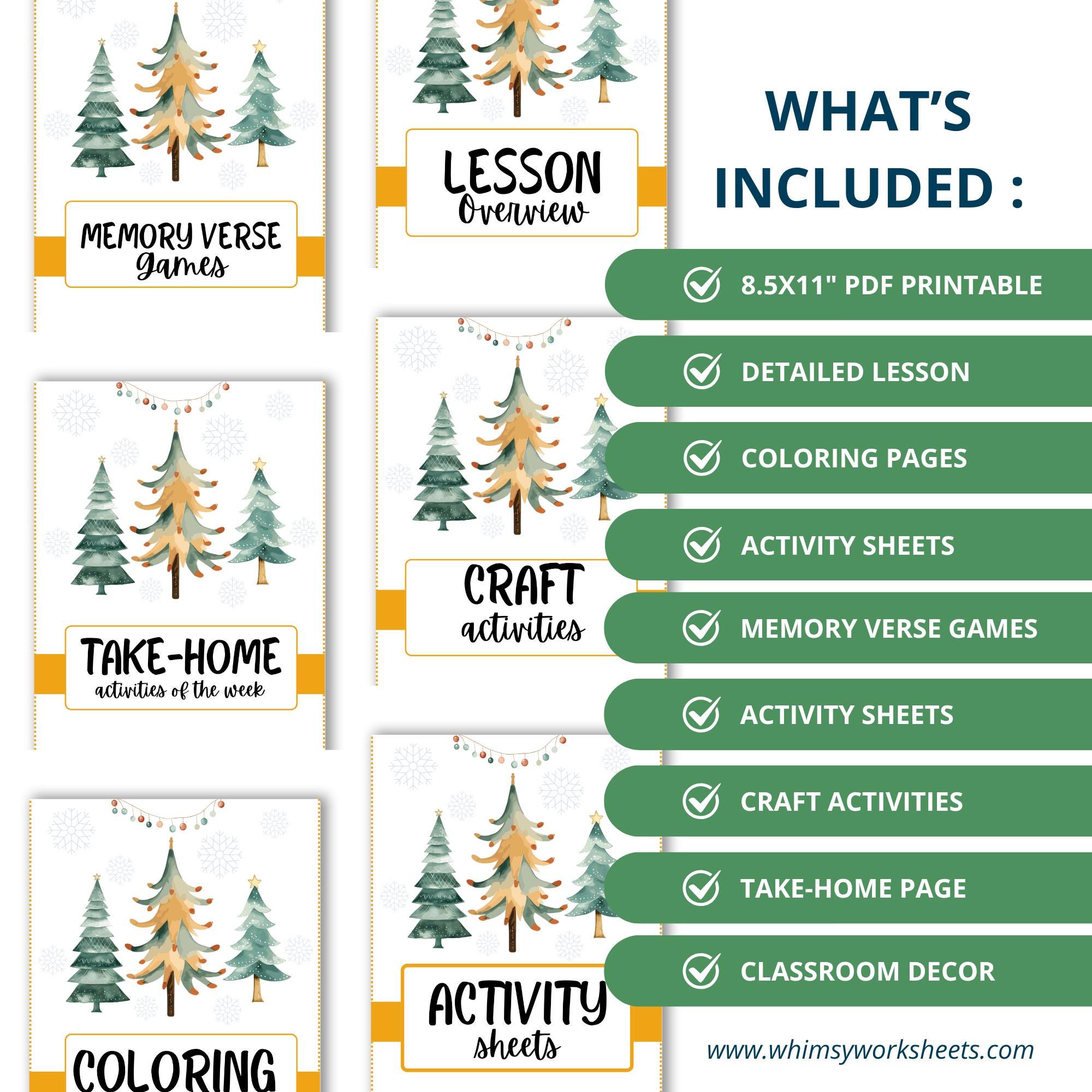 Luke 1:26–38 Christmas Bible Lesson for Kids | 50-page Advent Printable ...