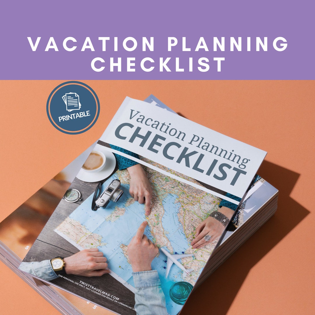 Vacation Checklist Planner | Printable | Travel Planning | PDF | Trip ...