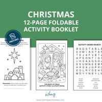 Happy Birthday Jesus Bible Activity Coloring Placemat, Christmas Sunday ...