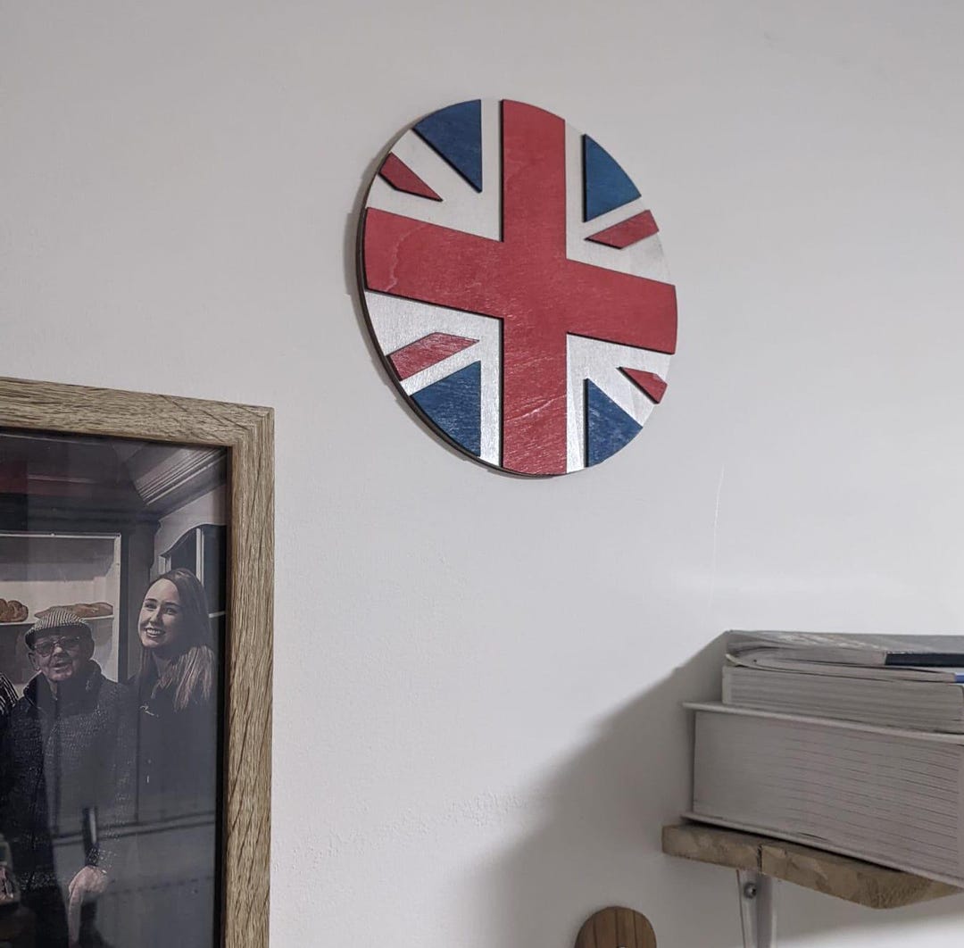 Union Jack Wooden Union Jack Wall Sign British Flag Wall Art UK Flag ...