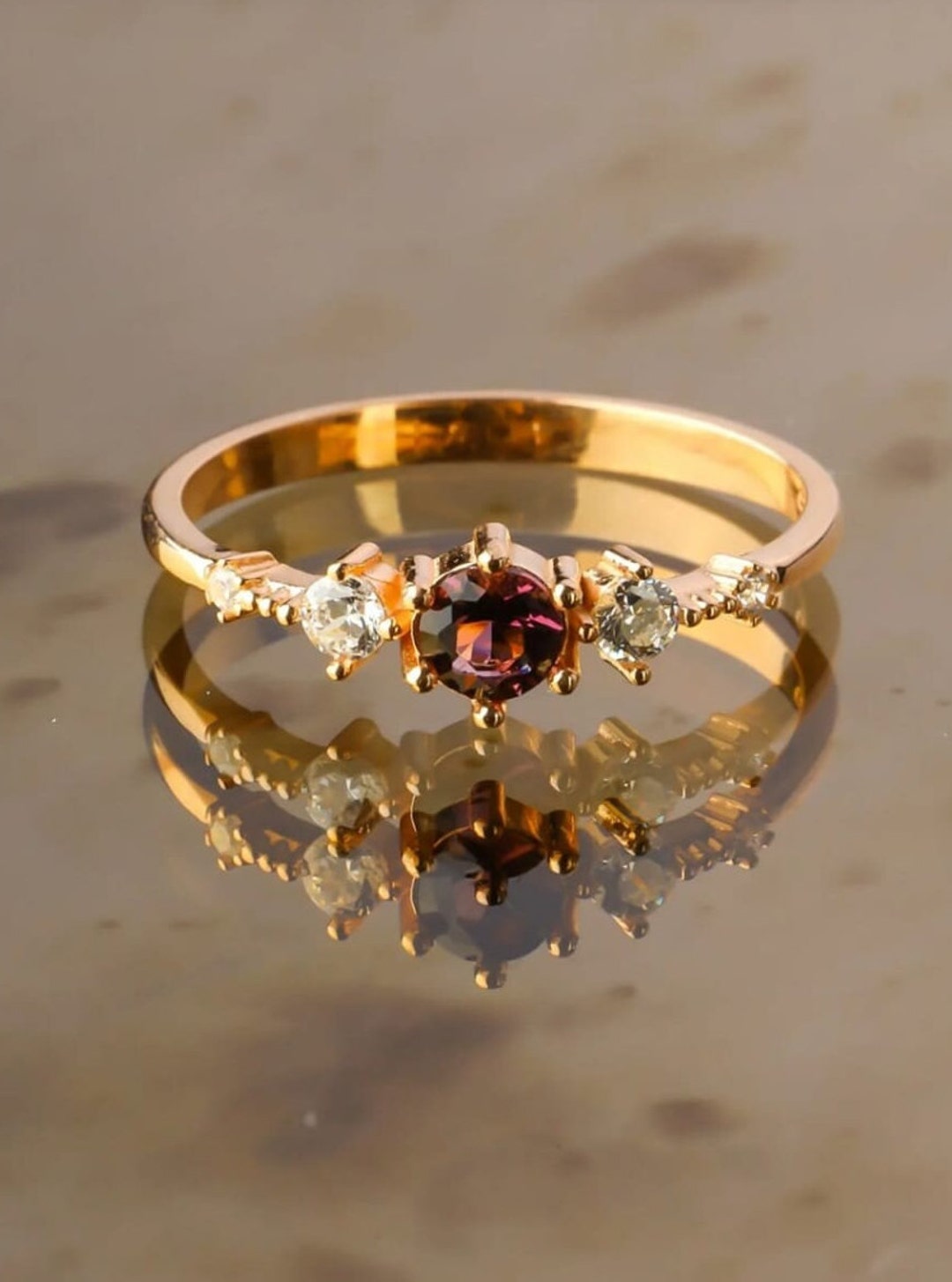 925 Sterling Silver Amethyst Stone Model Ring Oval Ring - Etsy