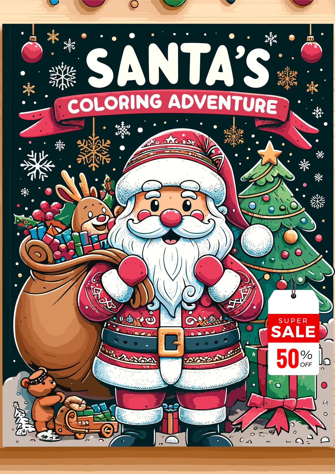 Christmas, "santas Coloring Adventure", Christmas Coloring Book for ...
