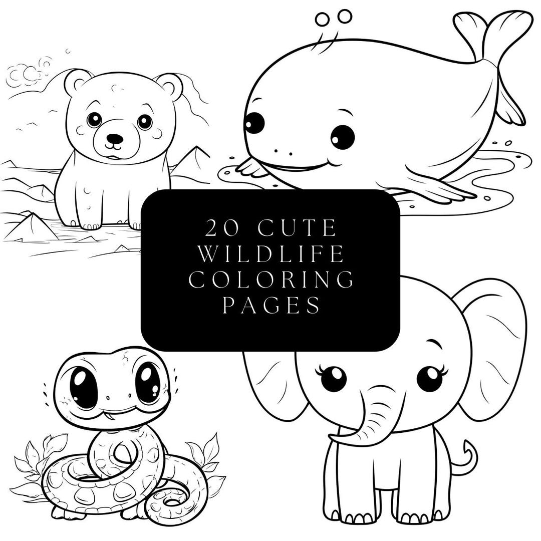 20 Printable Wildlife Coloring Pages for Kids – Animal Friends (PDF ...