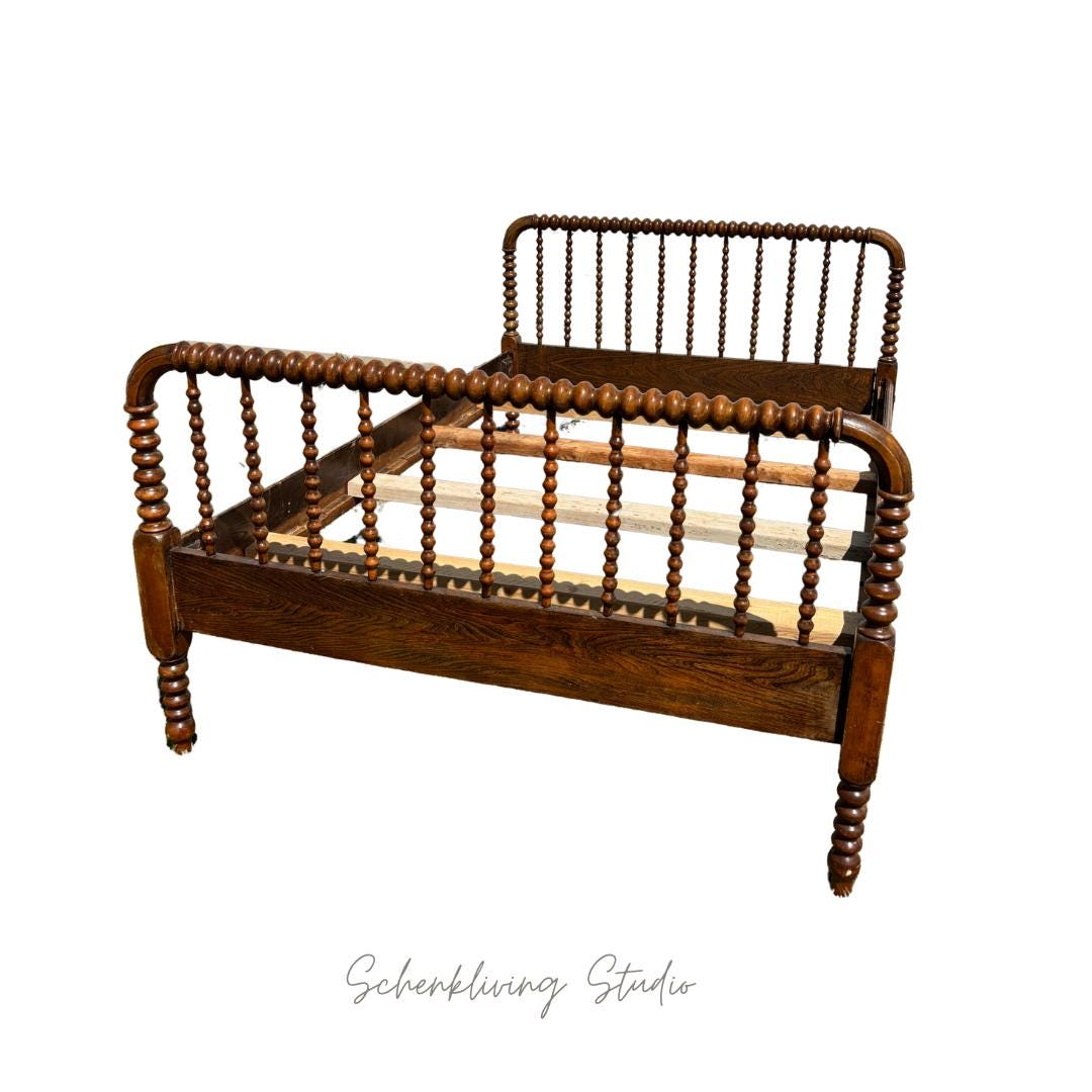 Vintage Jenny Lind Spool Bed Frame: Cottagecore Kids or Guest Room - Etsy