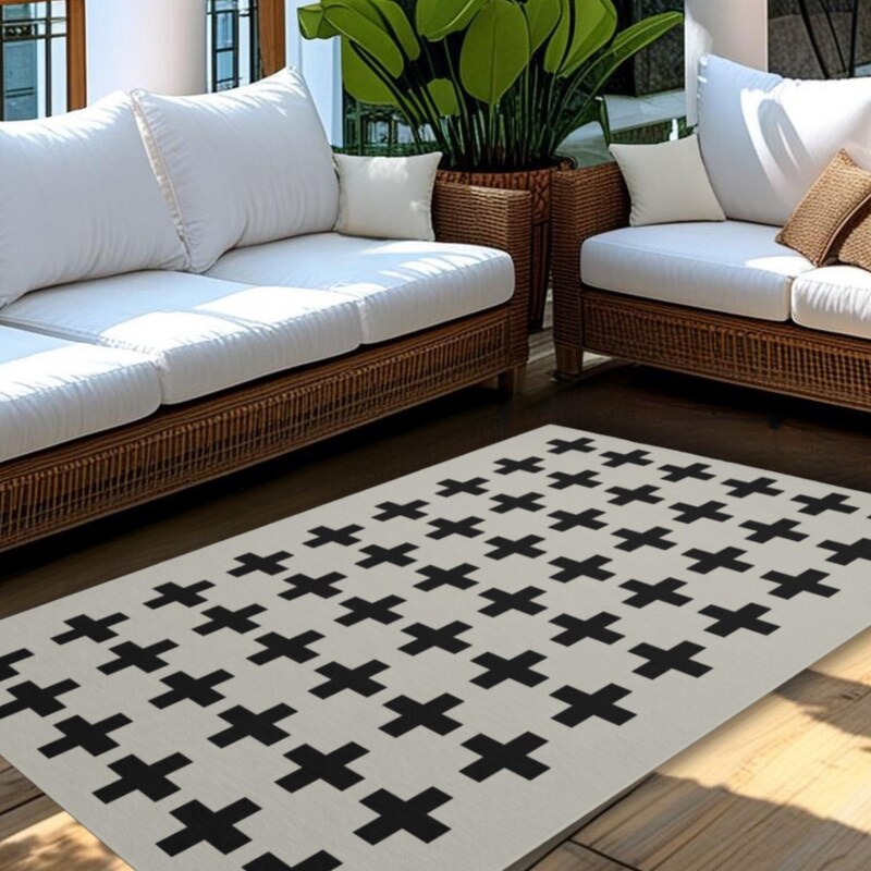 Swiss Cross Rug - Etsy