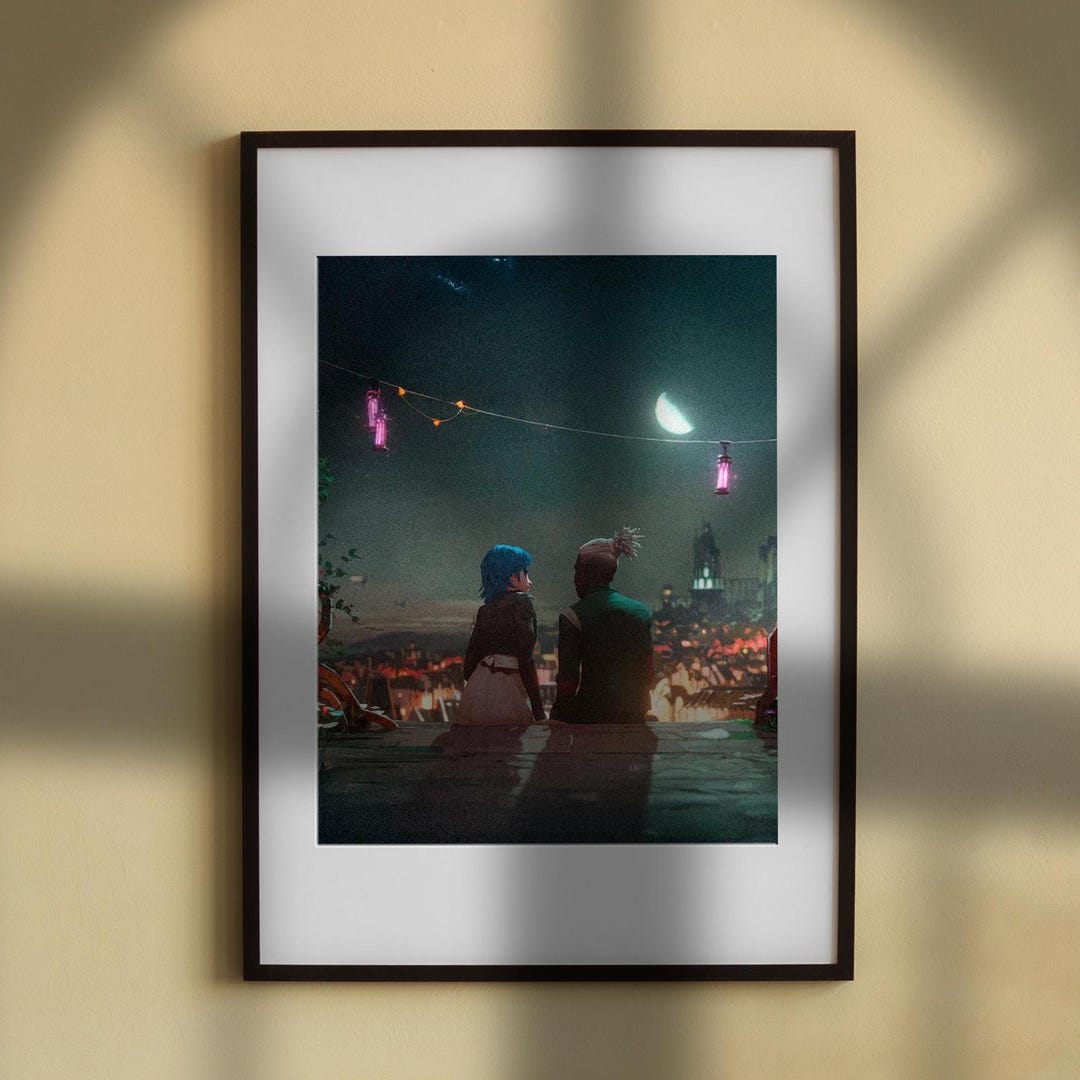 Arcane Poster of Jinx and Ekko in Love Maybe in Another Life - High ...