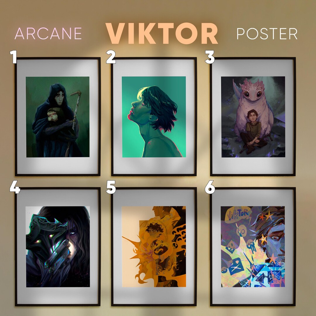 Arcane Viktor Poster | Viktor Wall Art | Viktor Arcane Print | Poster ...