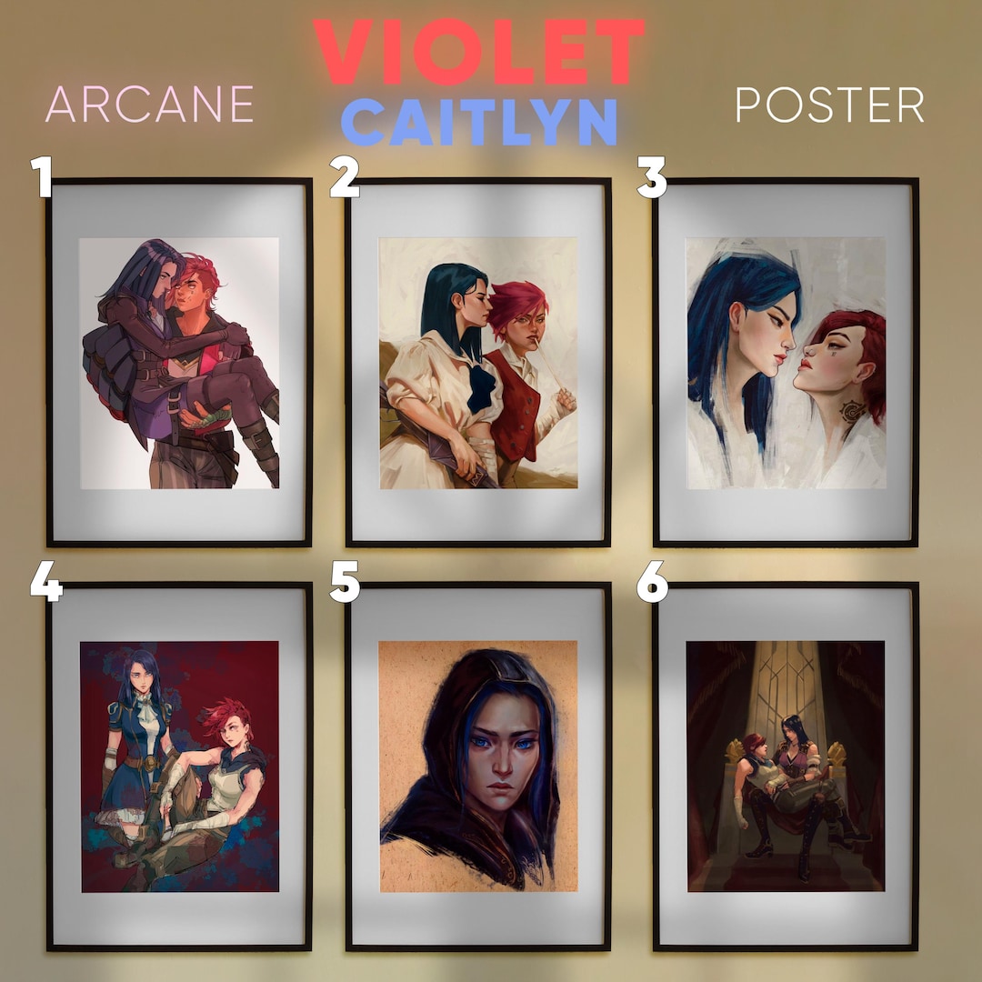 Vi and Caitlyn Arcane Poster | Stunning Vi X Caitlyn Wall Art | Arcane ...
