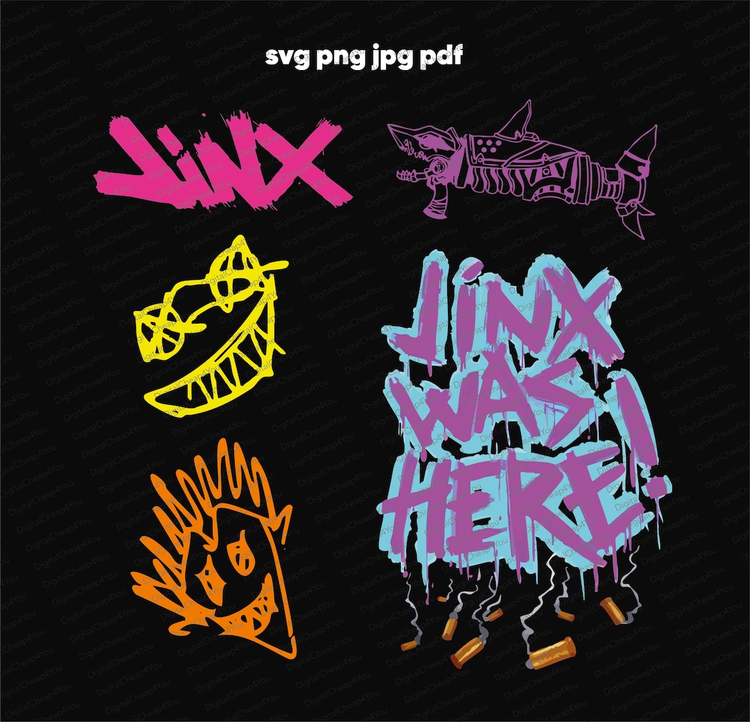 Jinx Graffiti SVG Bundle | Arcane-inspired Digital Download | Jinx Was ...