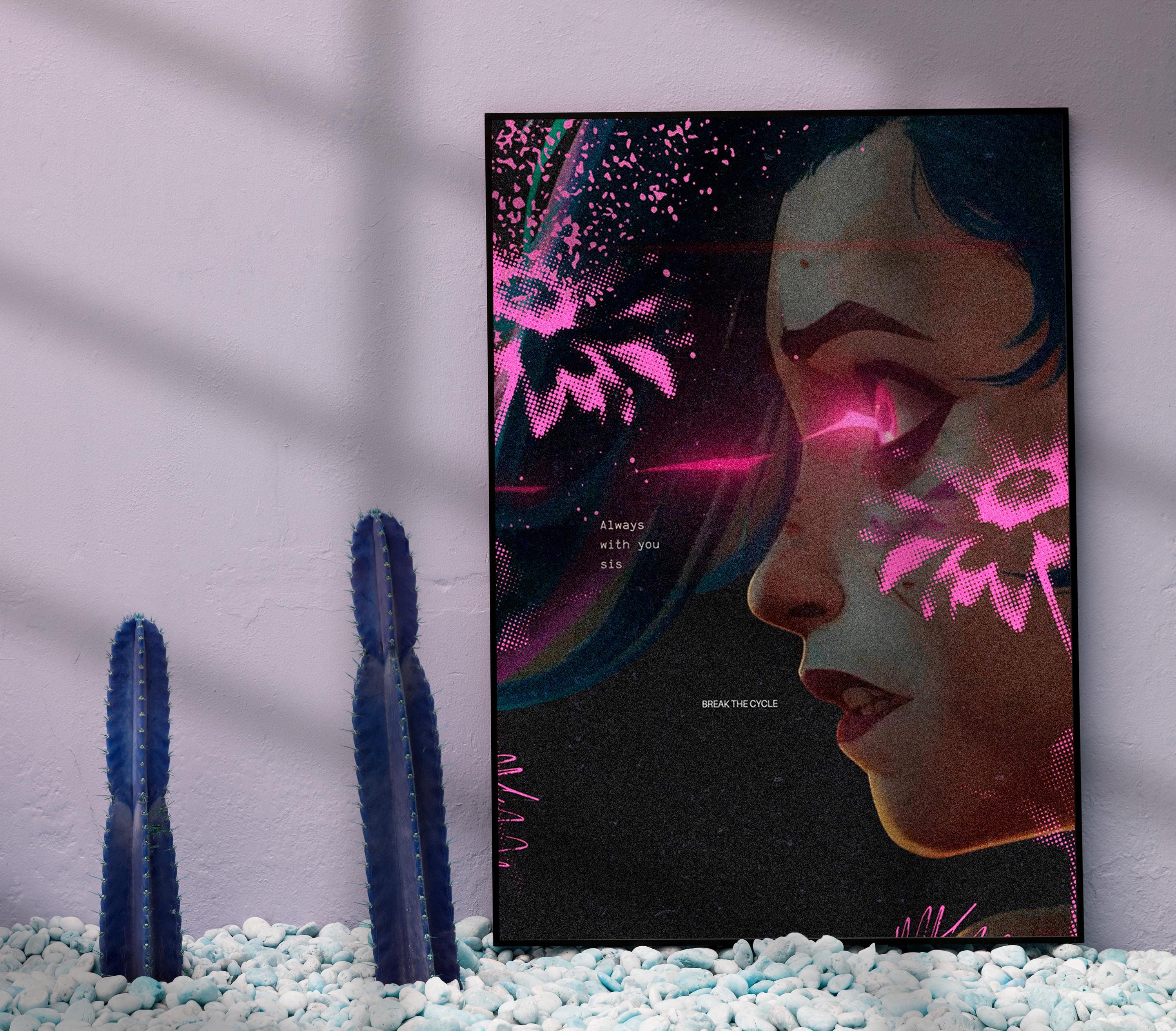 Arcane Jinx Poster Stunning Jinx Arcane Wall Art Powder to Jinx ...