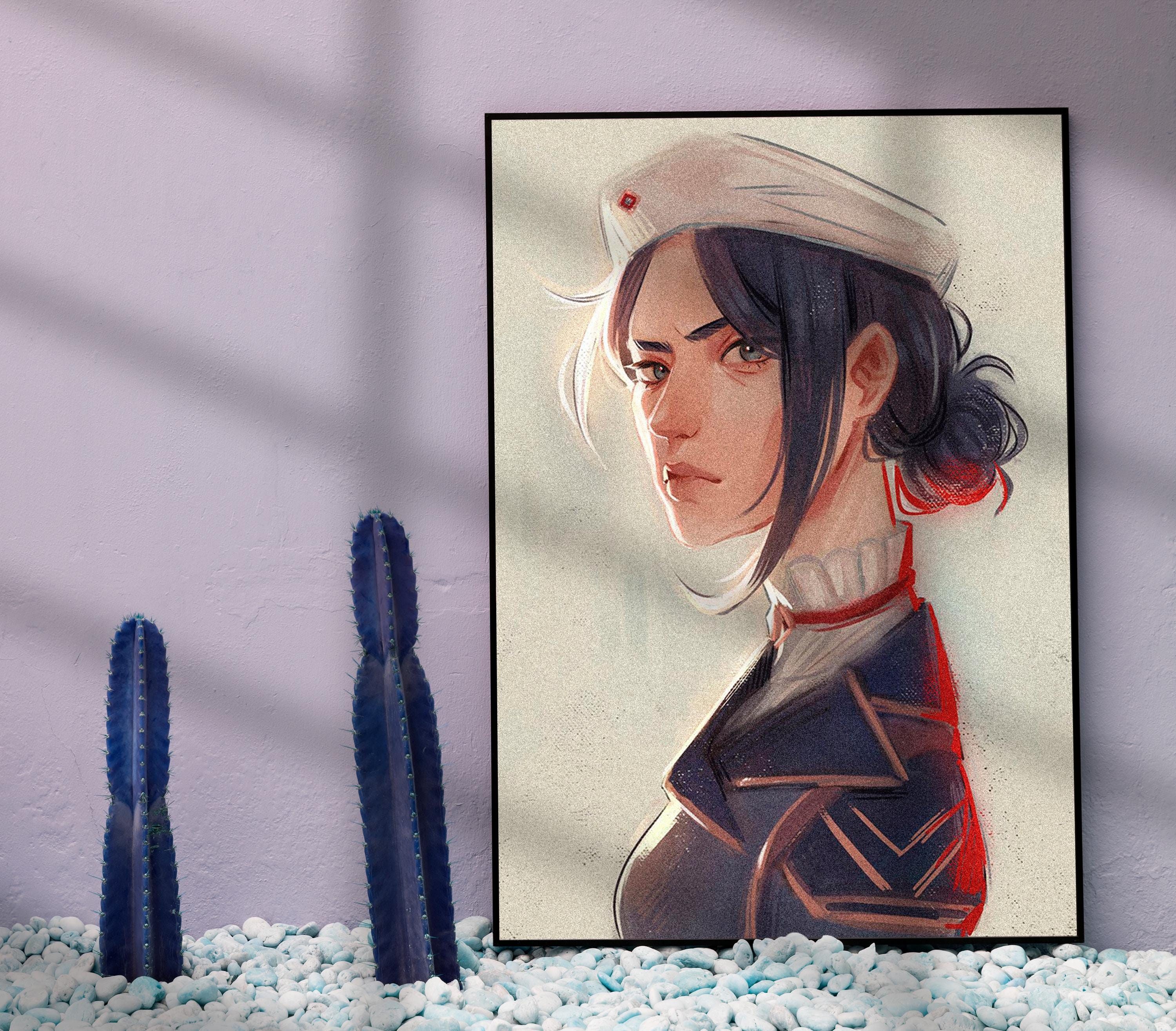 Arcane Caitlyn Poster League of Legends Art Arcane Wall Decor Caitlyn ...