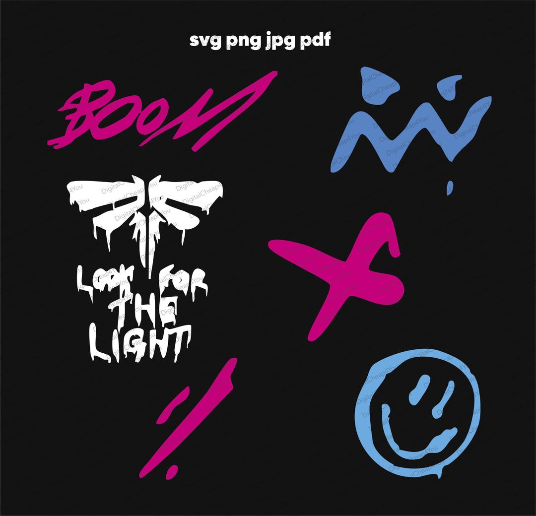 Arcane-inspired Jinx Graffiti Bundle | 5 SVG, Png, Jpg, PDF Files ...