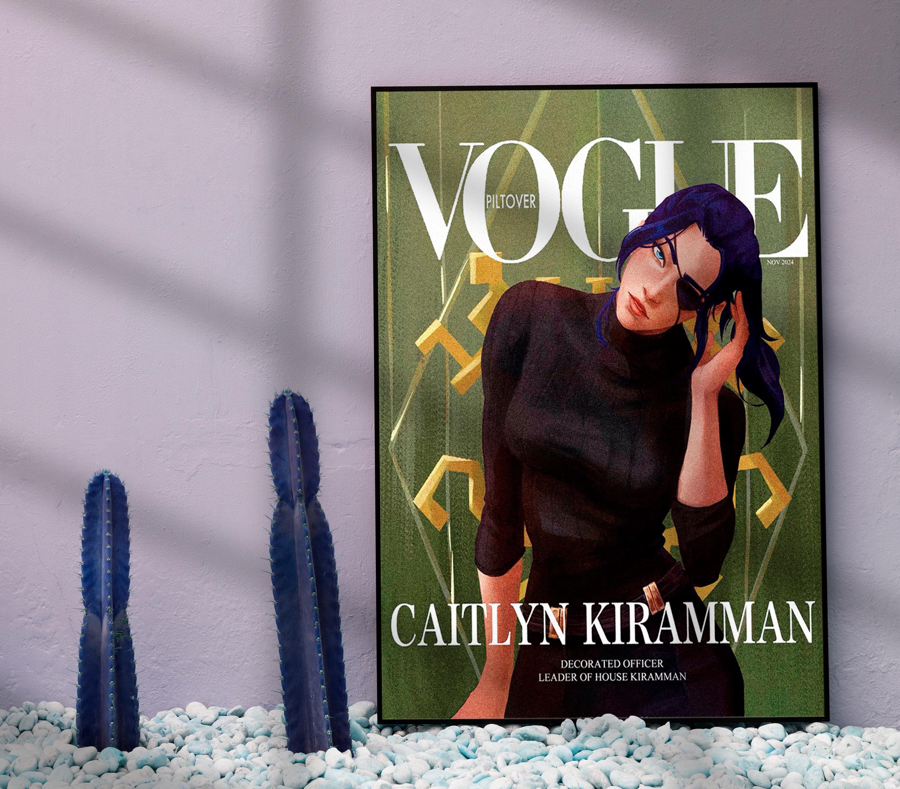 Arcane Caitlyn Poster - League of Legends Art - Arcane Wall Decor ...