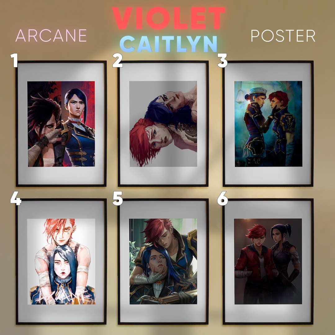 Arcane Vi and Caitlyn Poster | League of Legends Wall Art | Vi and ...