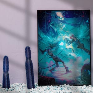 Arcane Posters Jinx & Vi Bundle | League of Legends Arcane Wall Art ...