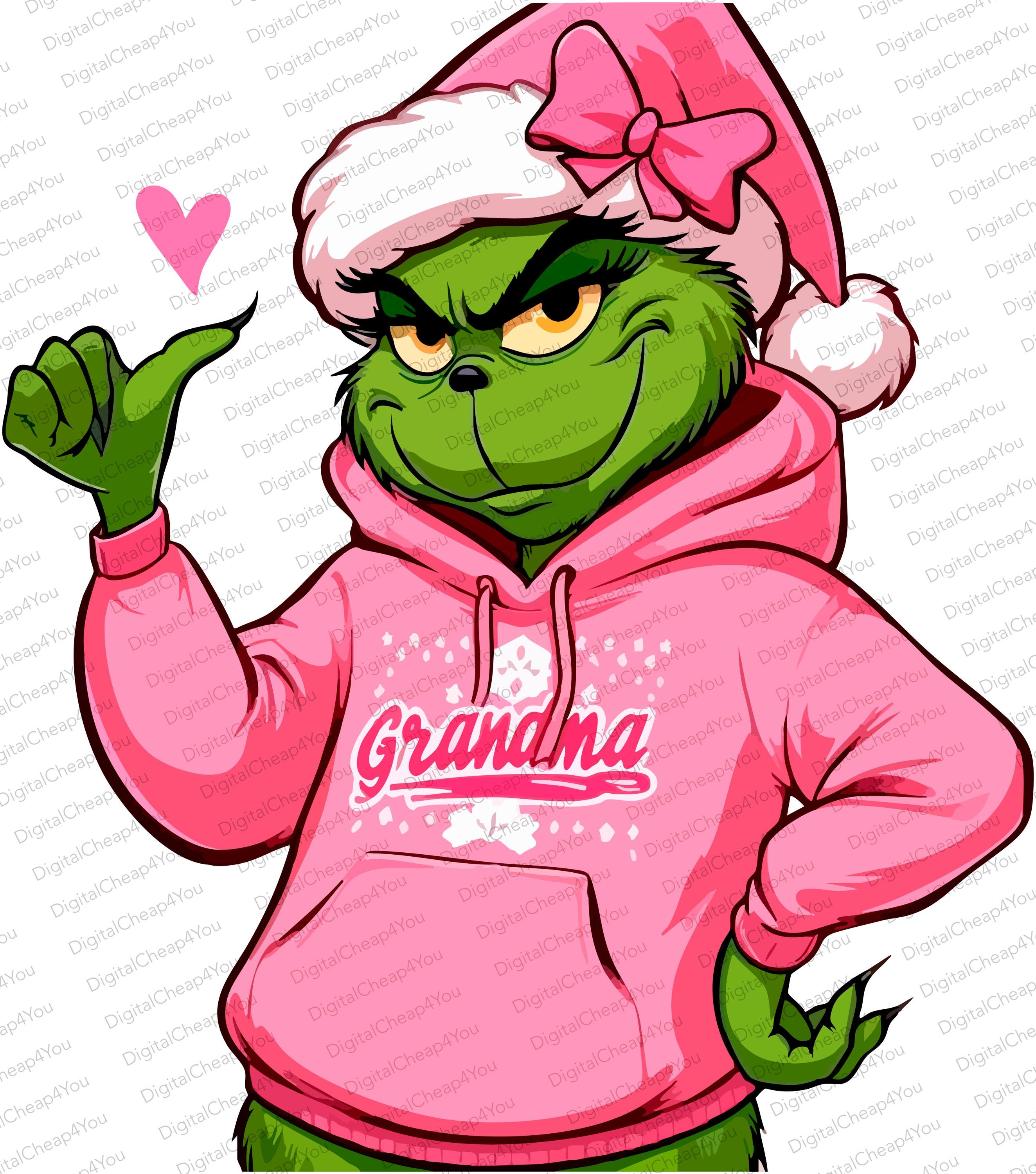 Sassy Grandma Grinch SVG PNG Pdf JPG - Fun Holiday Design for Crafts ...