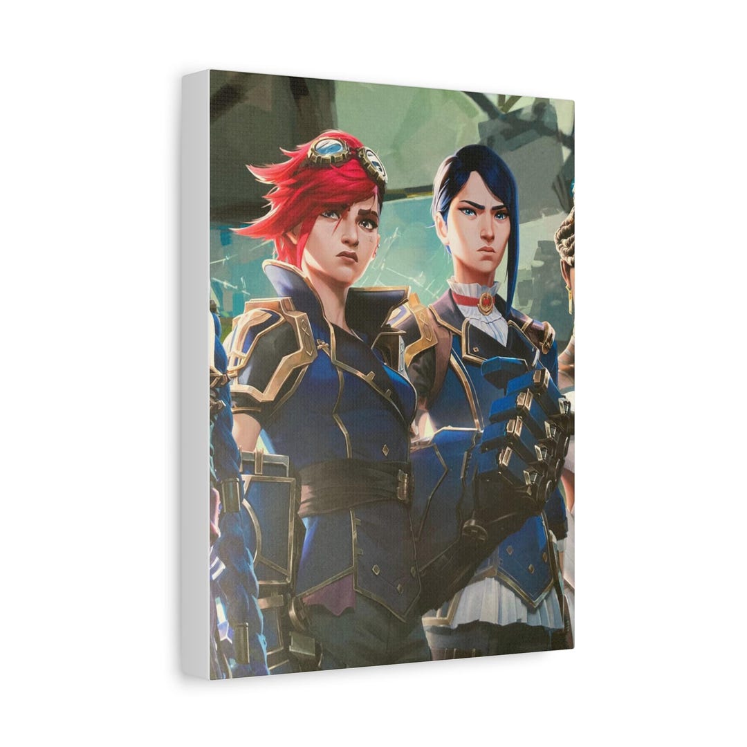 Vi & Caitlyn Poster | Arcane Inspired Art Print | League of Legends ...
