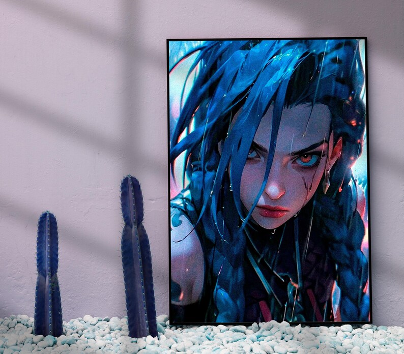 Arcane Jinx Poster Stunning Jinx Arcane Wall Art Powder to Jinx ...