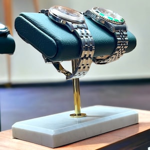 Personalized Gift Watch Stand, Watch Stand Double, Watch Box, Luxury ...