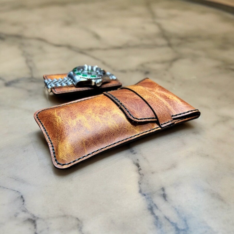 Watch Pouch Handsewing, Watch Box for Men, Best Gift, Gift for Men ...