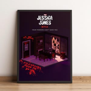 Jessica Jones Poster, TV Series Print, Wall Art, Home Decor, Gift for ...