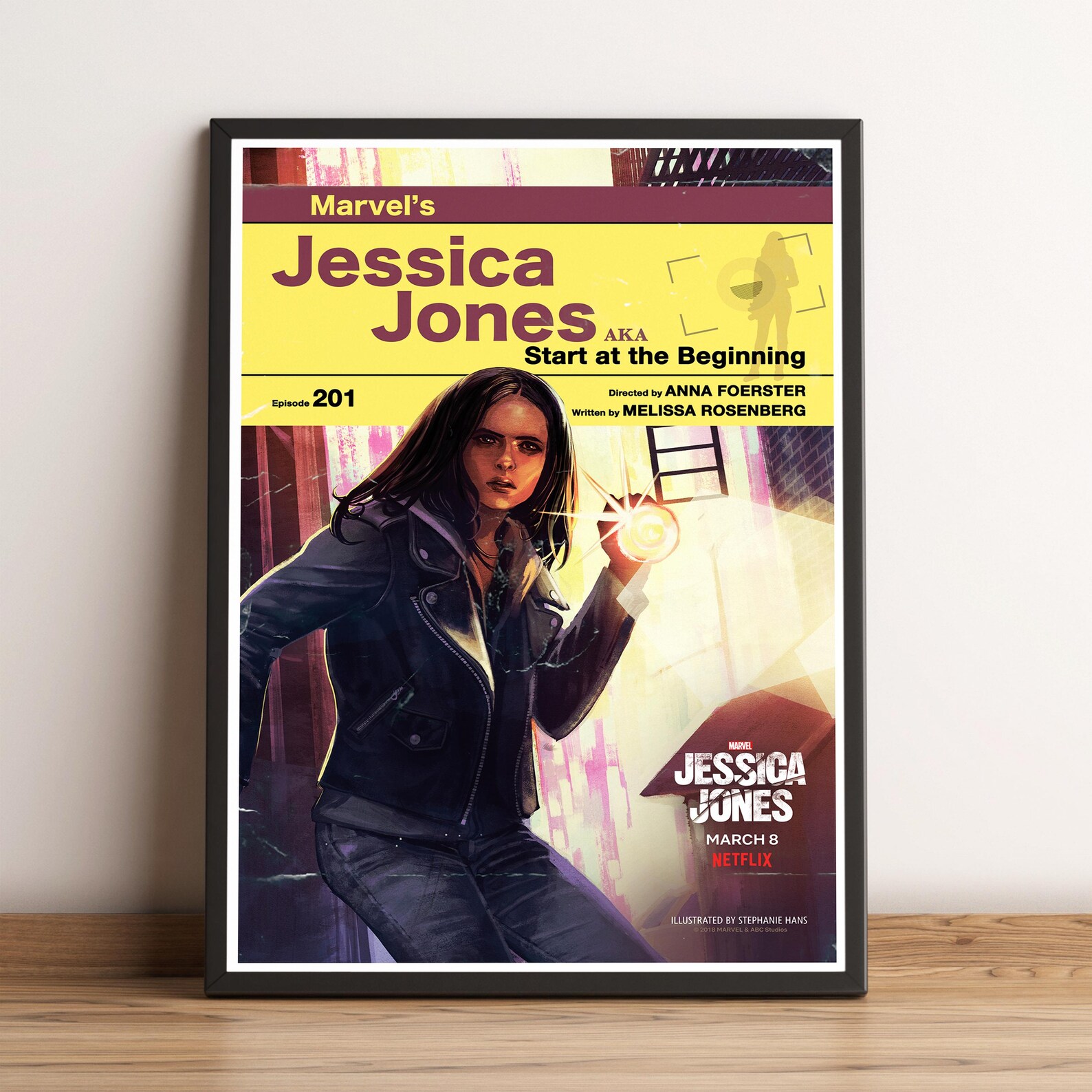 Jessica Jones Poster, TV Series Print, Wall Art, Home Decor, Gift for ...