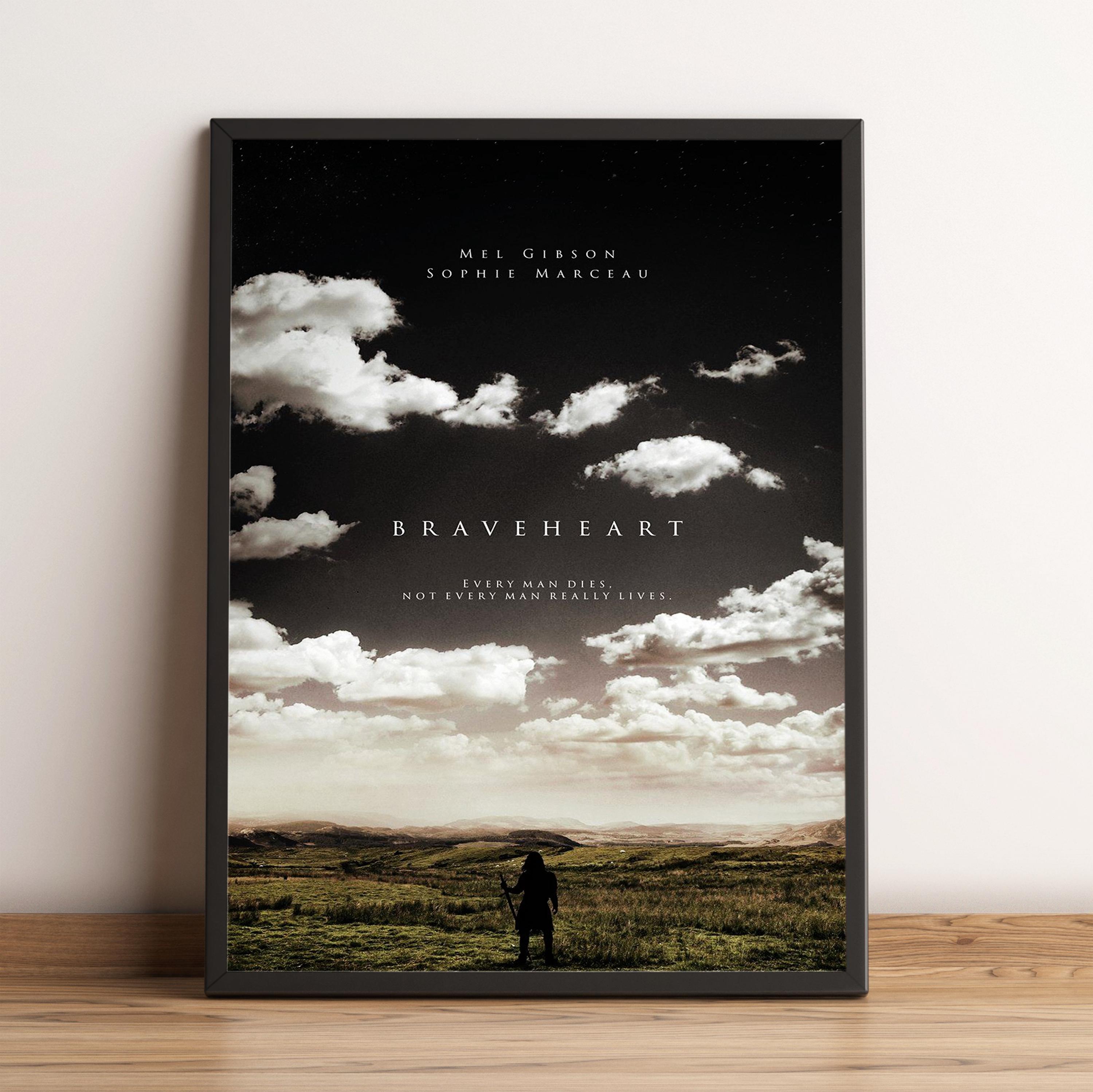 Braveheart Poster, Movie Print, Wall Art, Home Decor, Gift for Film ...