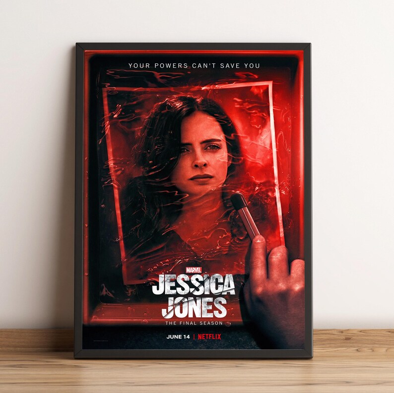Jessica Jones Poster, TV Series Print, Wall Art, Home Decor, Gift for ...