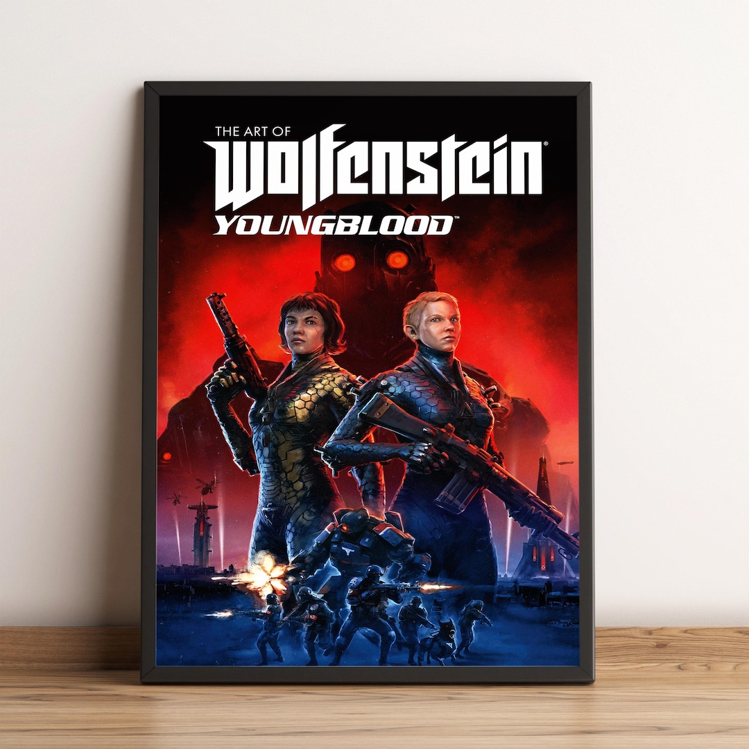 Wolfenstein Poster, Game Print, Wall Art, Home Decor, Gift for Gamers ...