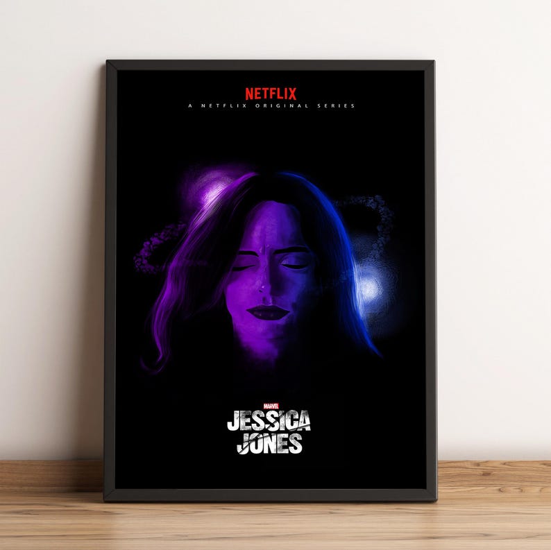 Jessica Jones Poster, TV Series Print, Wall Art, Home Decor, Gift for ...