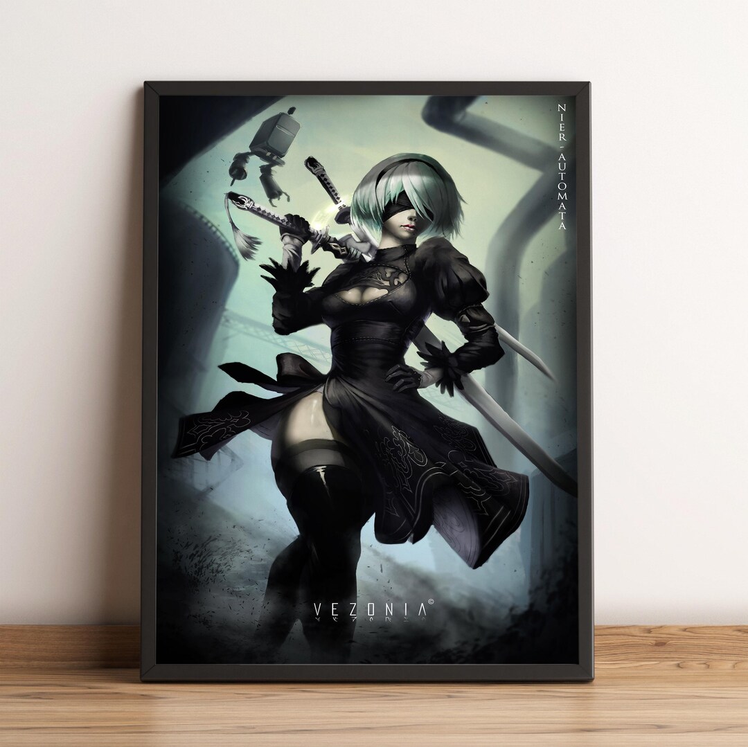 Nier Automata Poster, Game Print, Wall Art, Home Decor, Gift for Gamers ...