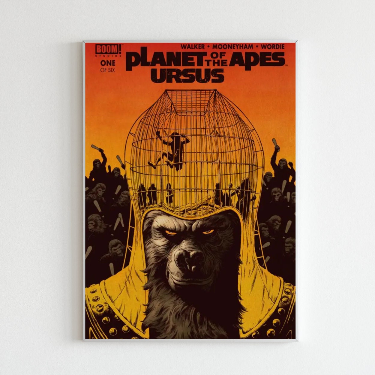 Planet of the Apes Retro Poster, Apes Wall Art, Sci-fi Film Vintage ...