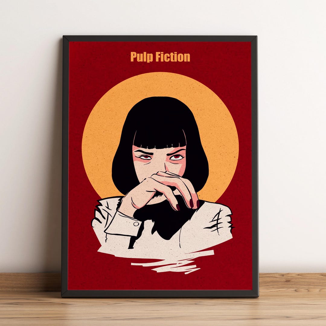 Pulp Fiction Poster, Movie Print, Wall Art, Home Decor, Gift for Film ...