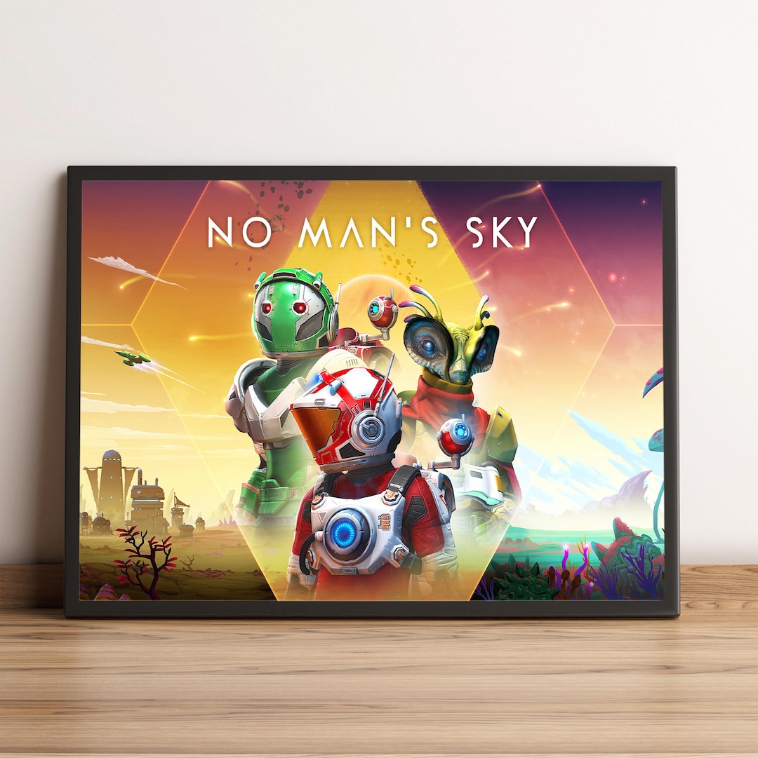 No Mans Sky Poster, Game Print, Wall Art, Home Decor, Gift for Gamers ...