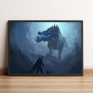Monster Hunter World Poster, Game Print, Wall Art, Home Decor, Gift for ...