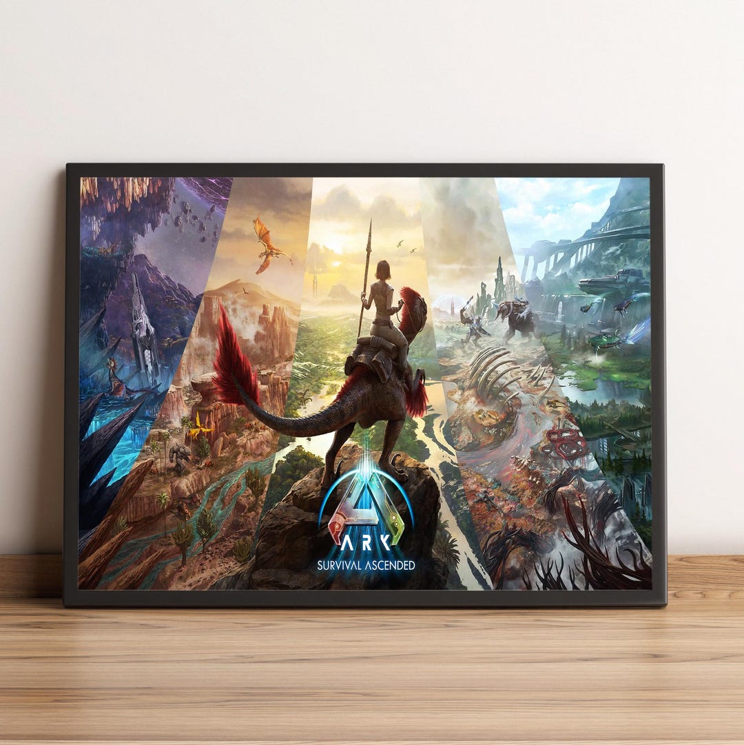 ARK Survival Ascended Poster, Game Print, Wall Art, Home Decor, Gift ...