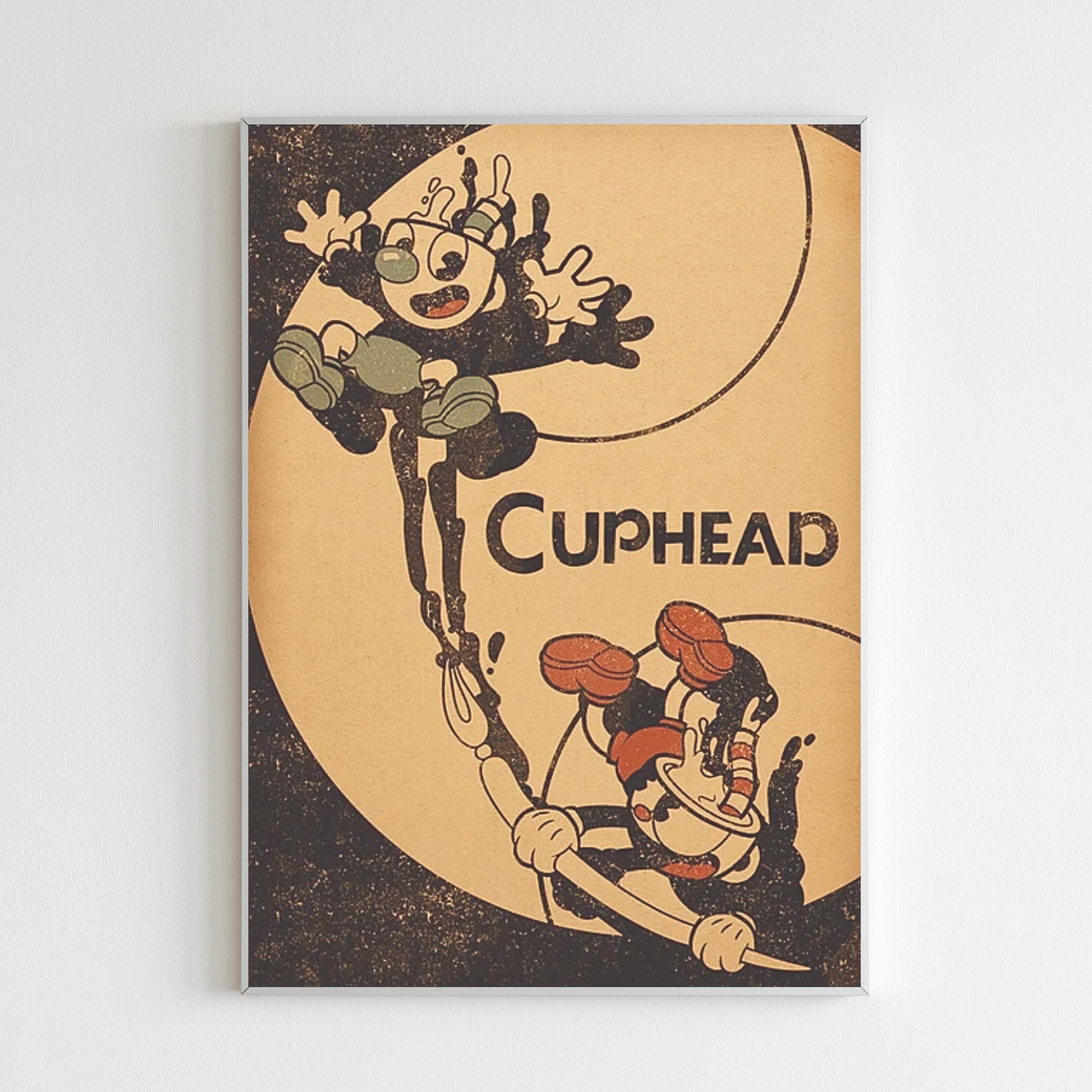 Cuphead Retro Poster, Cuphead Wall Art, Game Vintage Print, Gift for Game Lovers - Etsy
