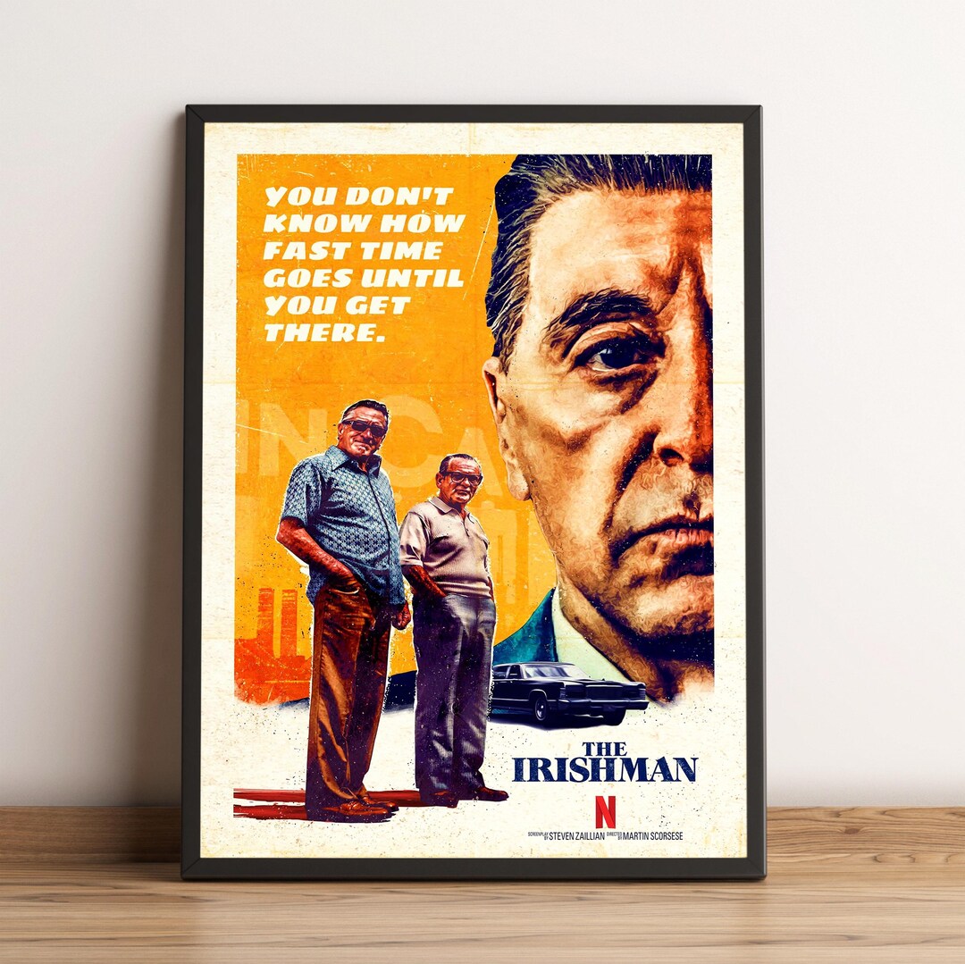 The Irishman Poster, Movie Print, Wall Art, Home Decor, Gift for Film ...