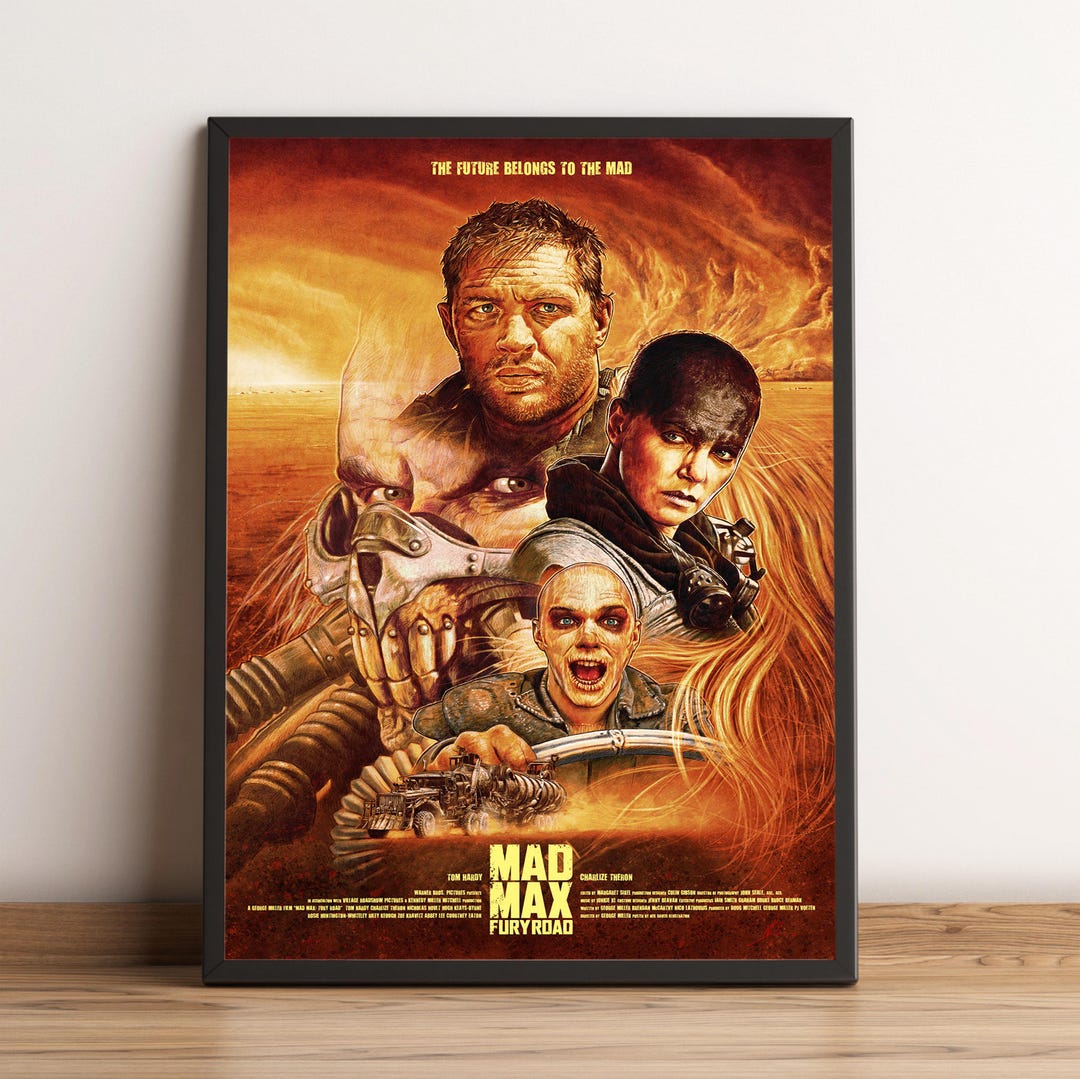 Mad Max Fury Road Poster, Movie Print, Wall Art, Home Decor, Gift for ...