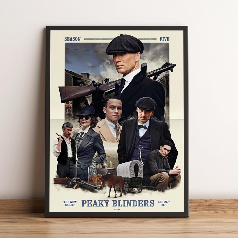 Peaky Blinders Poster, TV Series Print, Wall Art, Home Decor, Gift for ...
