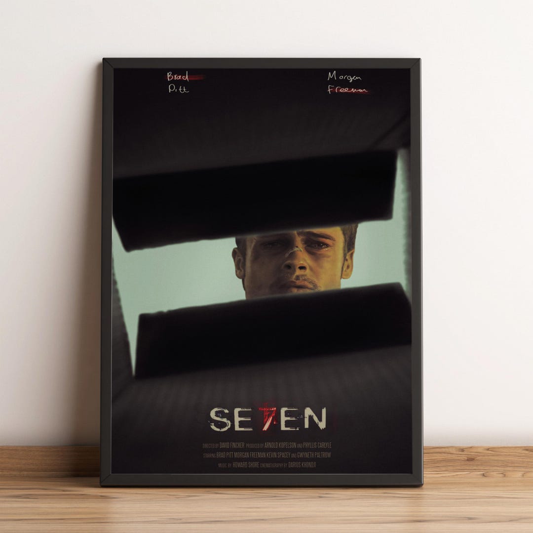 Se7en Poster, Movie Print, Wall Art, Home Decor, Gift for Film Fans - Etsy