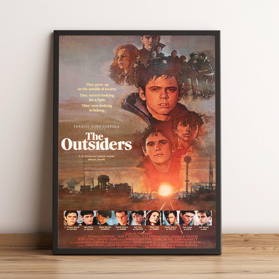 The Outsiders Poster, Movie Print, Wall Art, Home Decor, Gift for Film ...