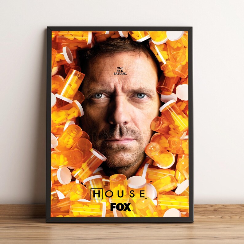 House Md Poster, TV Series Print, Wall Art, Home Decor, Gift for TV ...