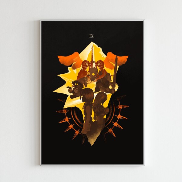 Retro Final Fantasy Poster - Etsy