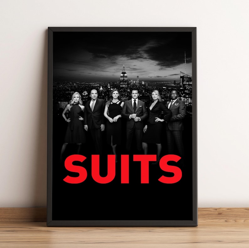 Suits Poster, TV Series Print, Wall Art, Home Decor, Gift for TV Show ...
