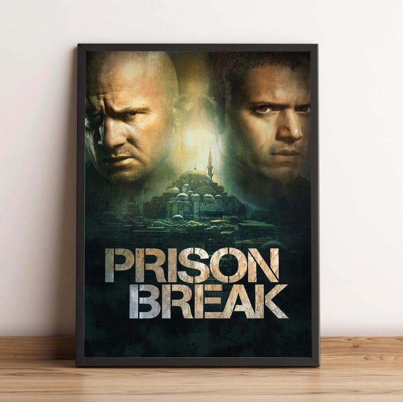 Prison Break Poster, TV Series Print, Wall Art, Home Decor, Gift for TV ...